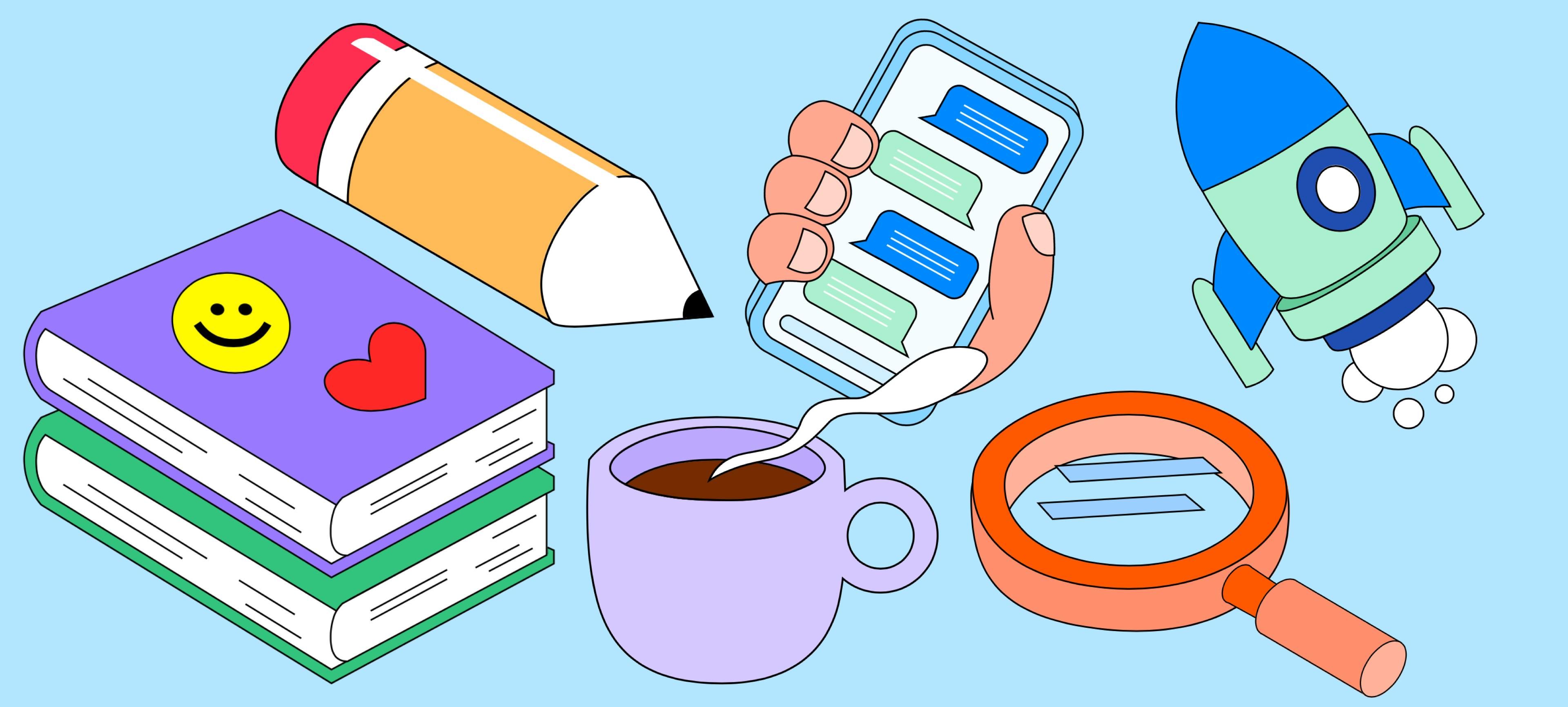 Isometric Stickers by Mariana Gonzalez Vega - Illustrations on Blush